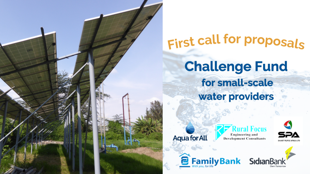 The Challenge Fund is open for applications! - Aqua for All