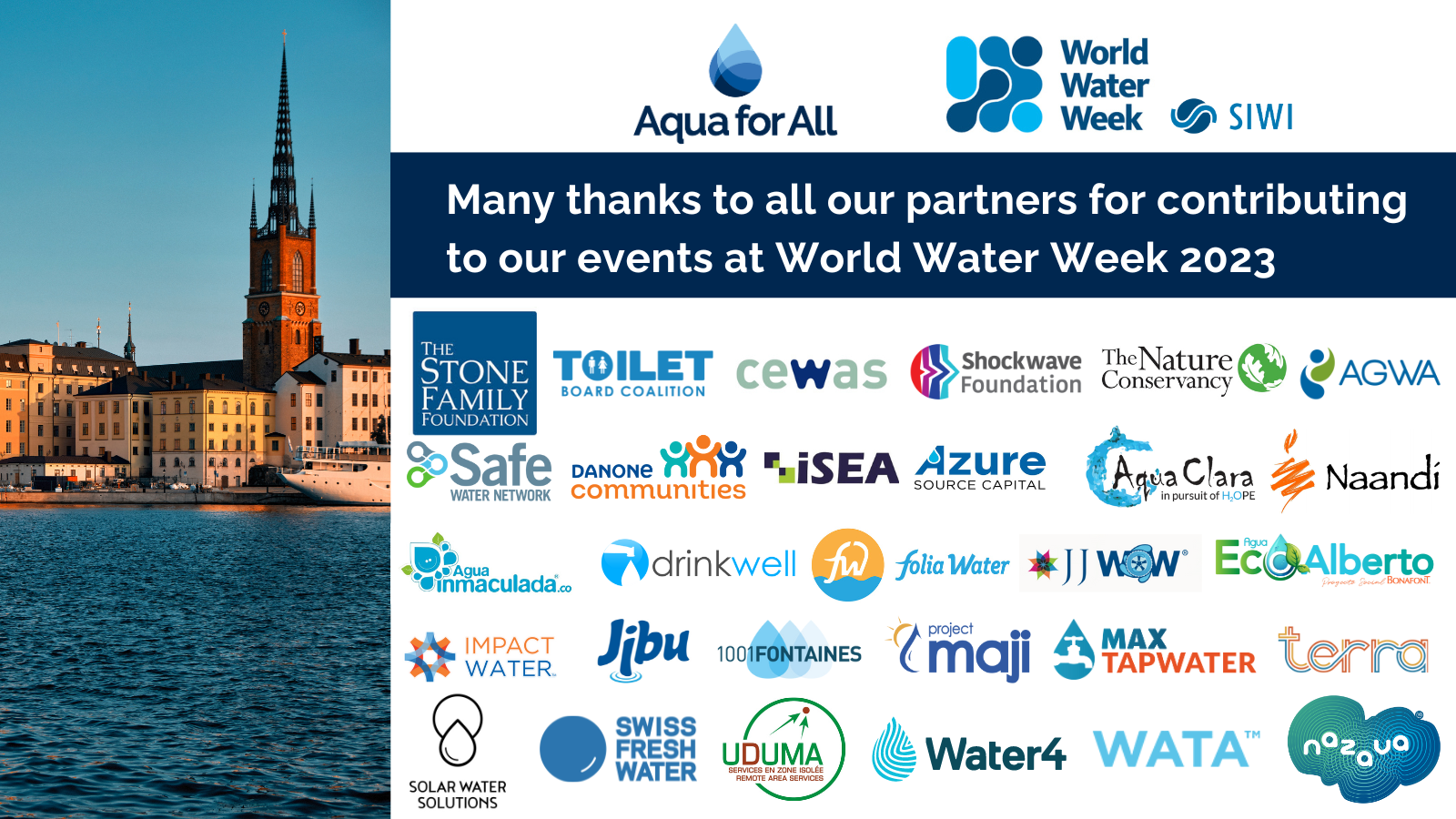 Collaborating for change: Reflecting on World Water Week - Aqua for All